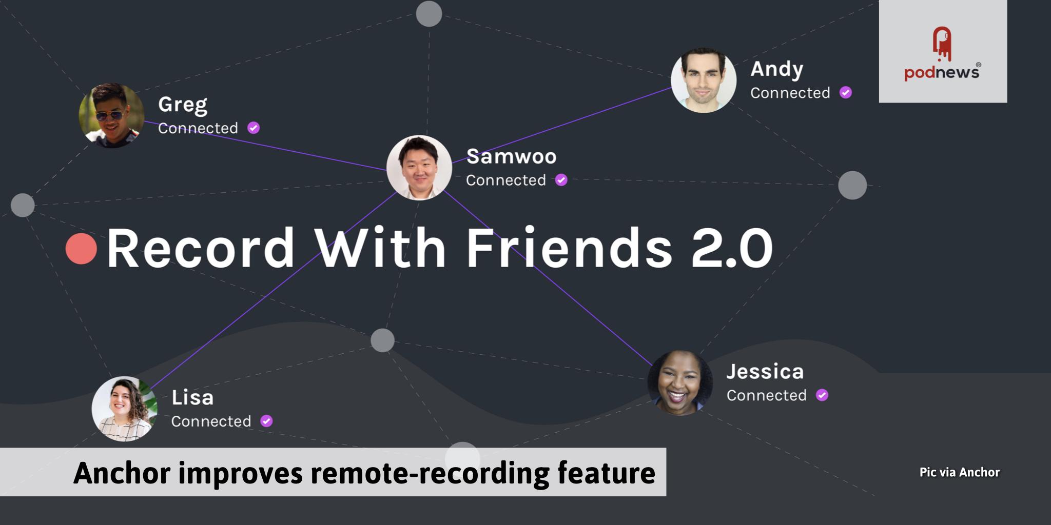 Anchor adds remote-recording features to its app