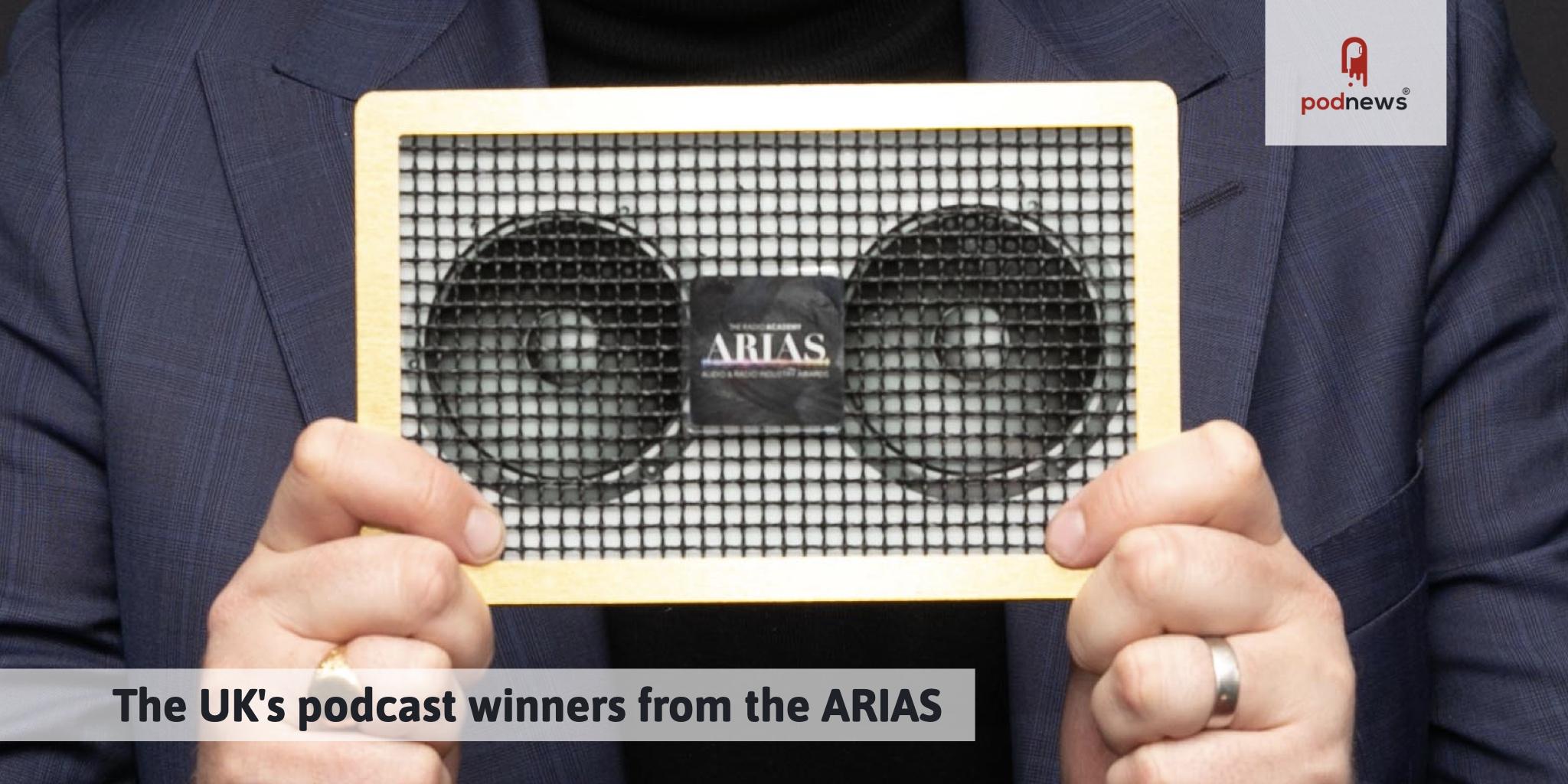 The UK's podcast winners from the ARIAS