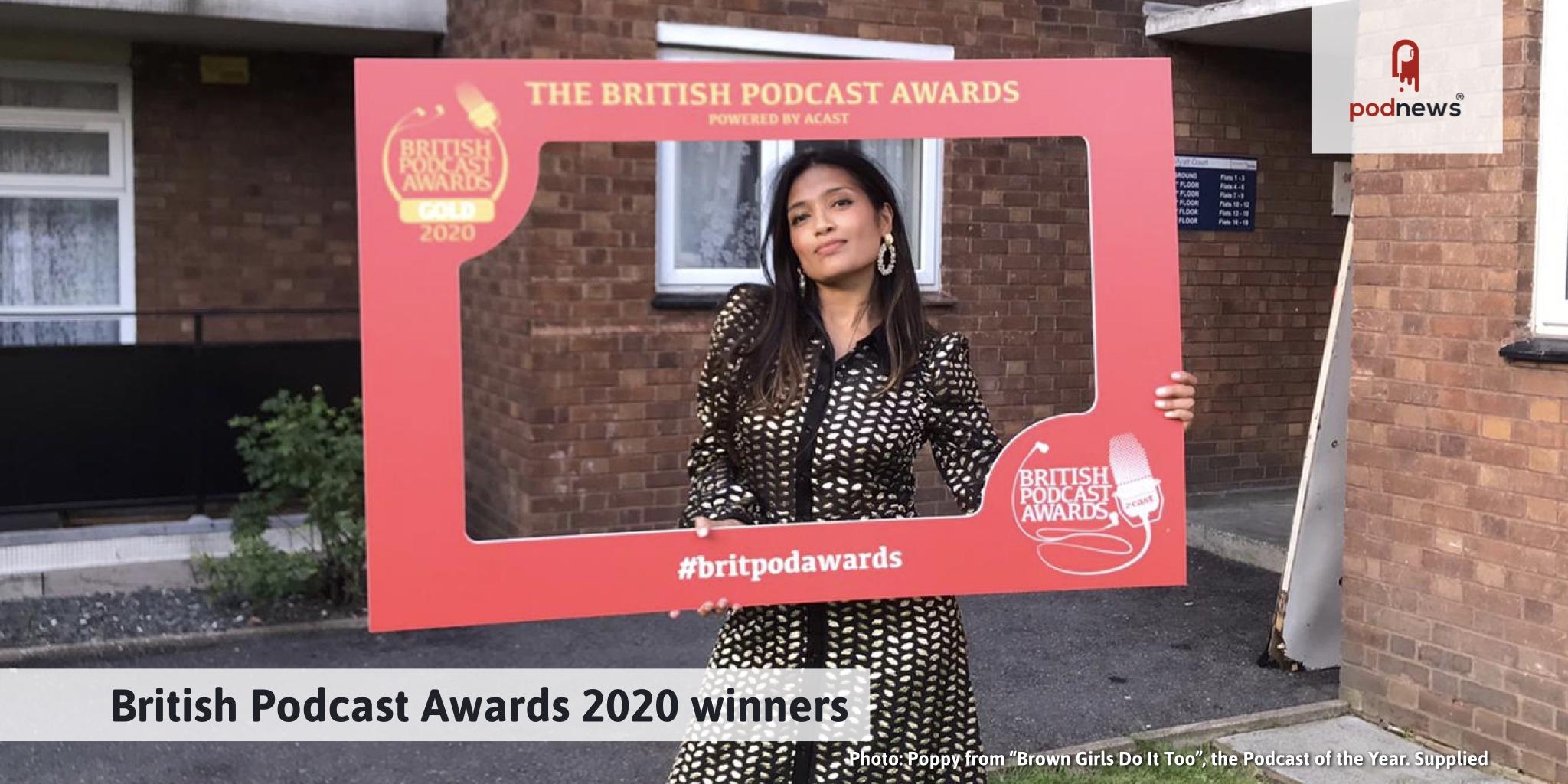 British Podcast Awards 2020 winners