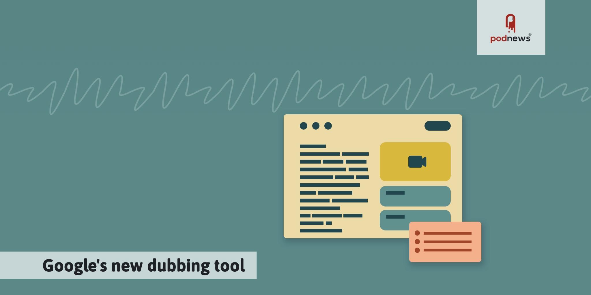 Google's new dubbing tool