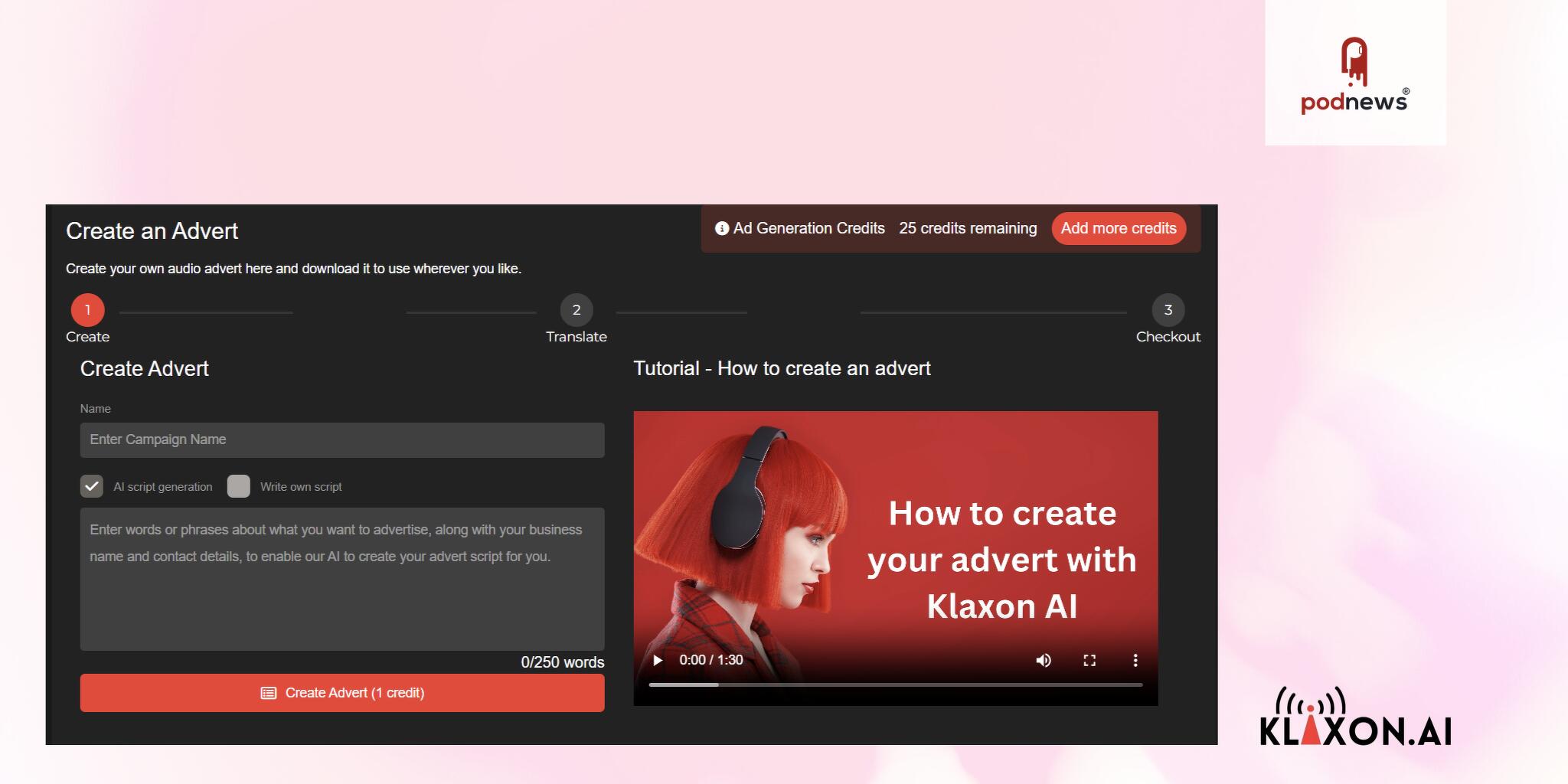 Klaxon AI launches DIY platform to help build podcast adverts in minutes