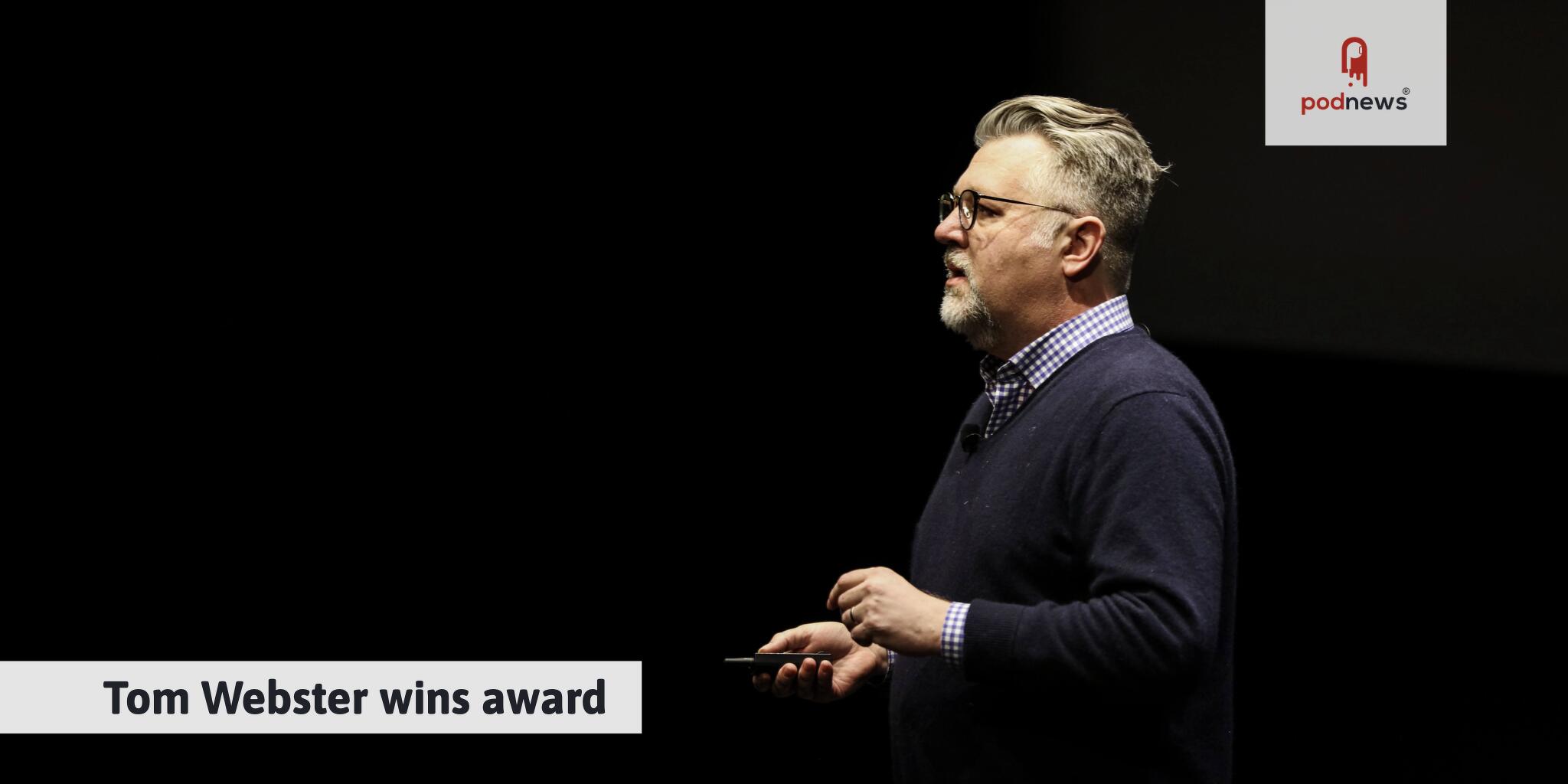 Tom Webster wins award