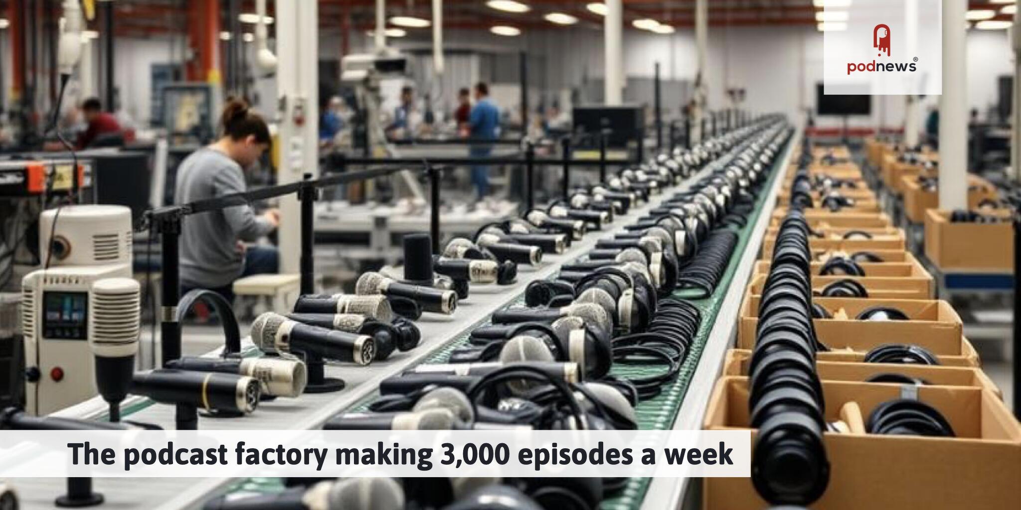 The podcast factory making 3,000 episodes a week