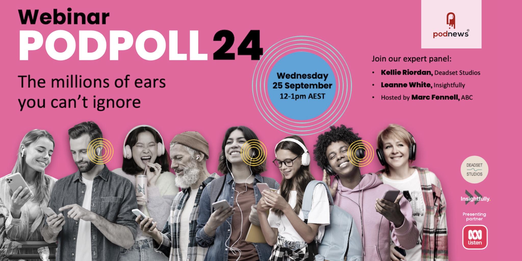 Australian podcast survey PodPoll 24 returns