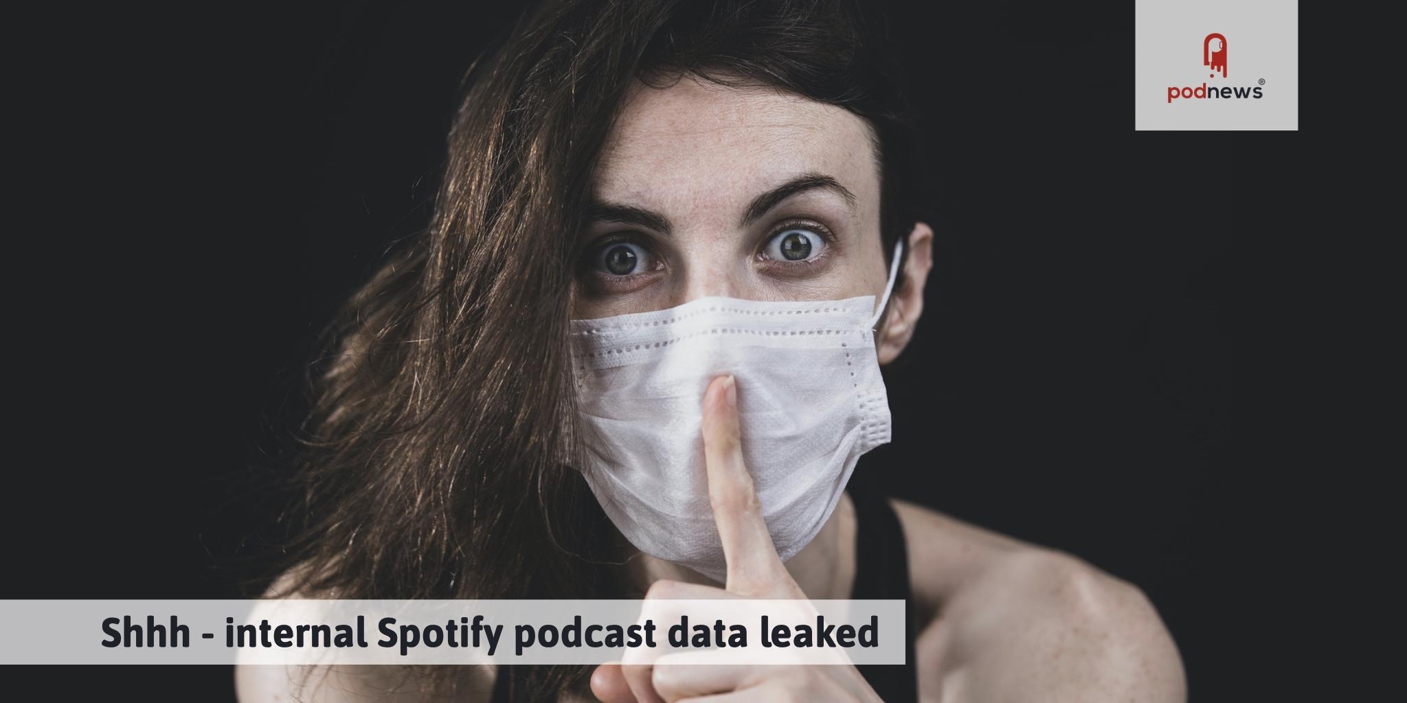 Shhh - internal Spotify podcast data leaked