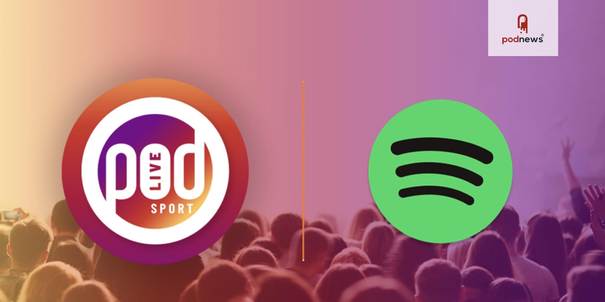 Spotify partners with Pod Live Sport and announces run of live shows