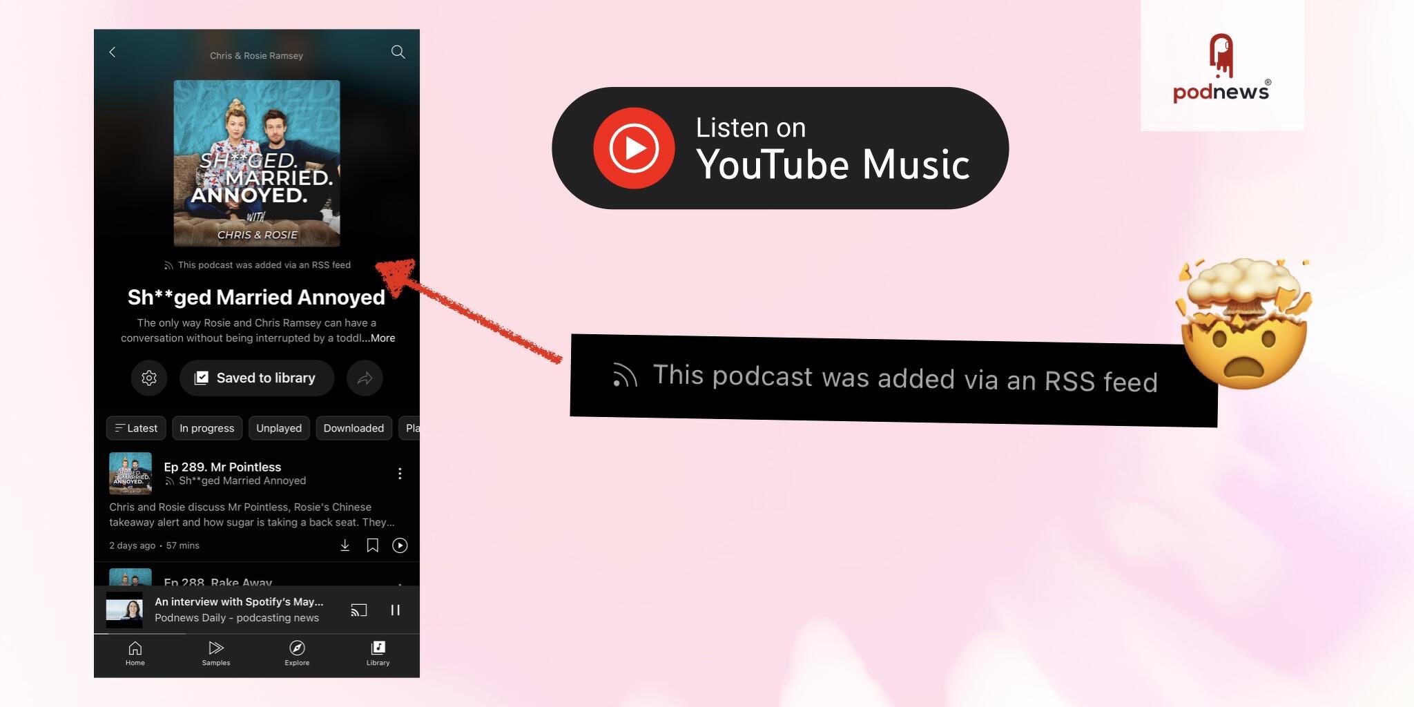 Youtube Music Plays Podcasts Via Rss Here S How